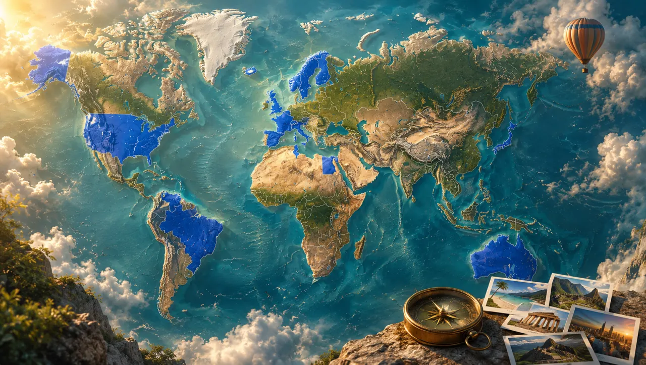 ExplorersMap — Countries Visited Map & World Completion Tracker